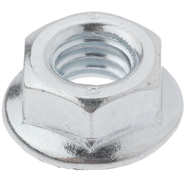 Гайка C00068270 М8 DIN 6923 со стопорным буртиком оцинкованная (200 шт. в комплекте)