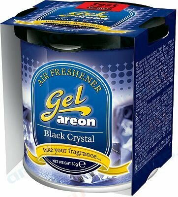 Ароматизатор на панель Areon Gel Can Black Crystal черный кристалл (наполнитель гель)