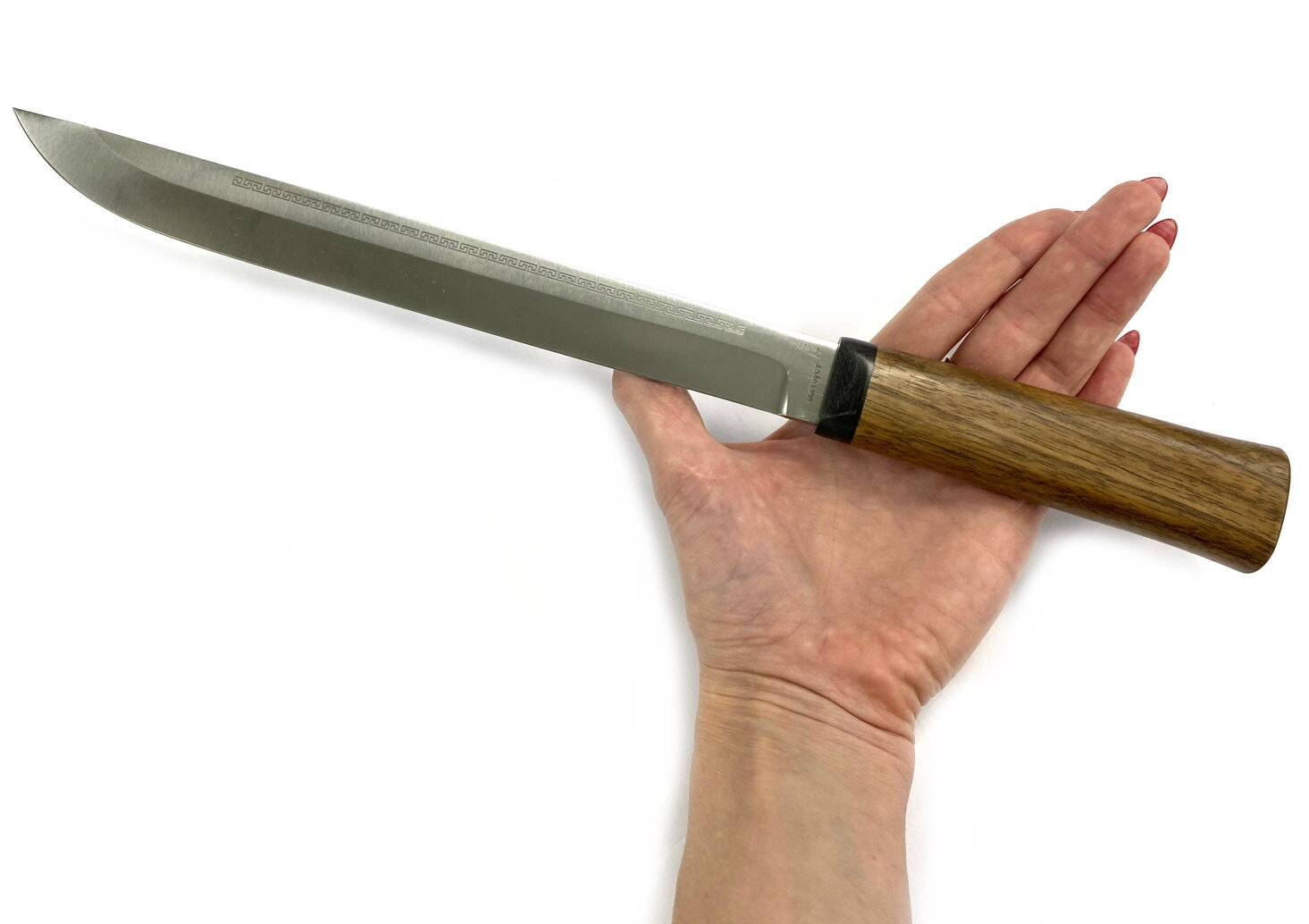 Нож Бурятский большой, 95х18, орех, АиР Златоуст