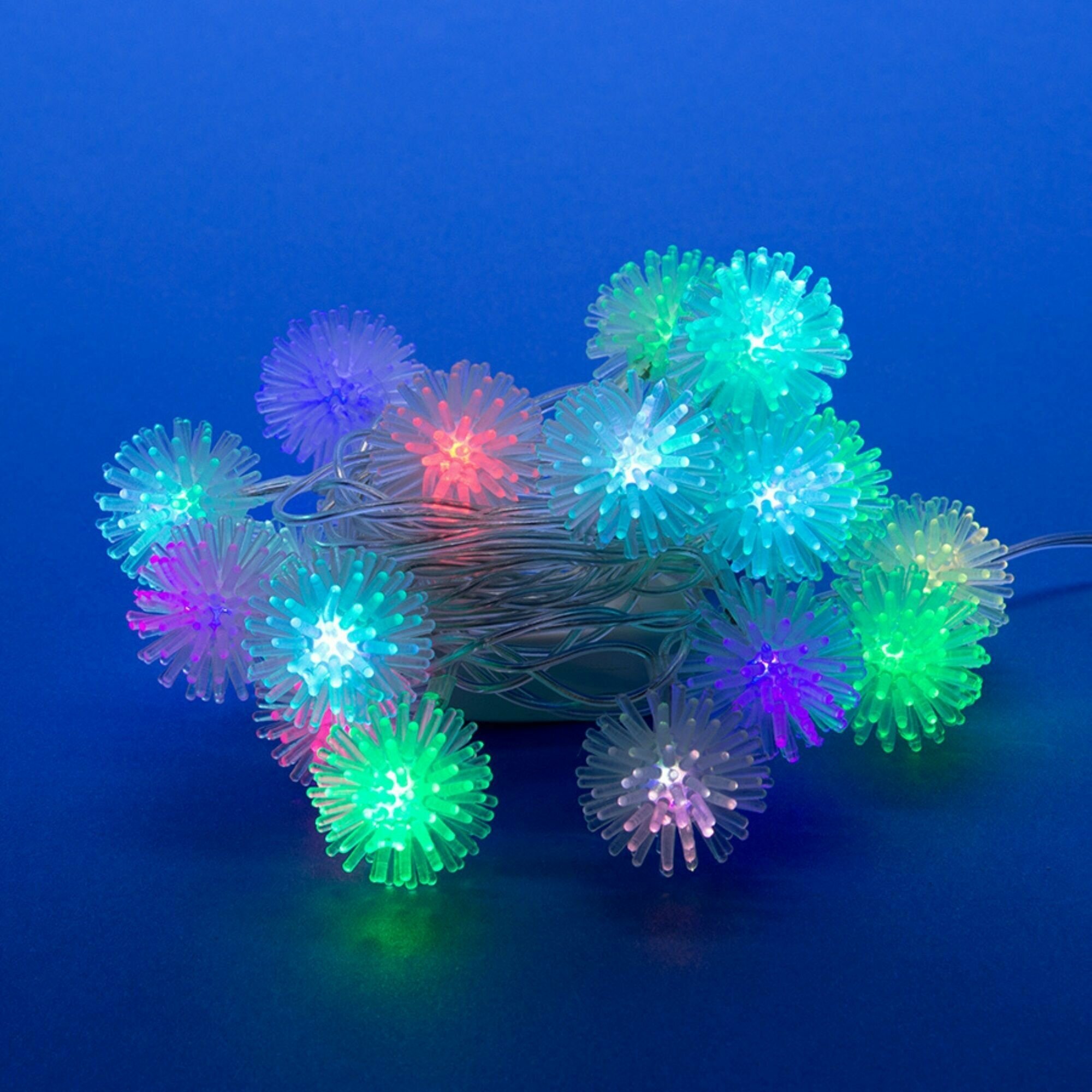 Гирлянда Uniel ULD-S0280-020/DTA RGB IP20 BALLS "Шарики" 20 светодиодов 2,8 метра цвет RGB 07921