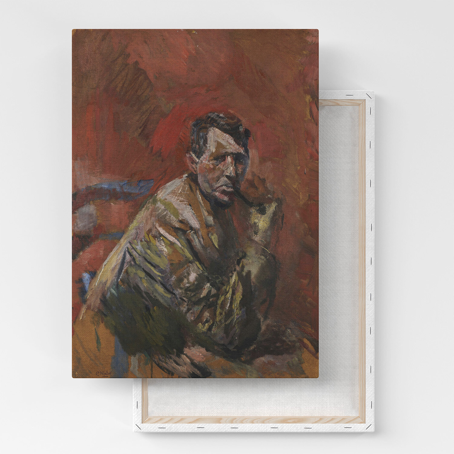 Картина на холсте, репродукция / Кристиан Крог - Portrait of Pola Gaugin / Размер 80 x 106 см