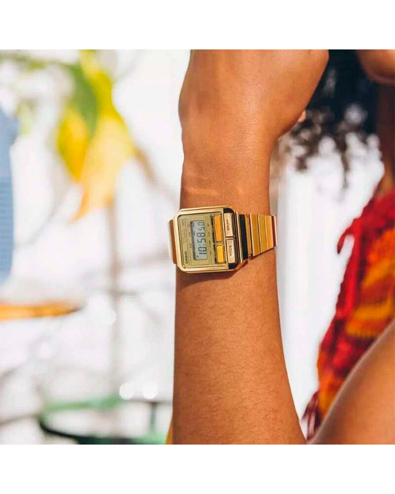 Наручные часы CASIO Vintage, серый/золотой — фото 1