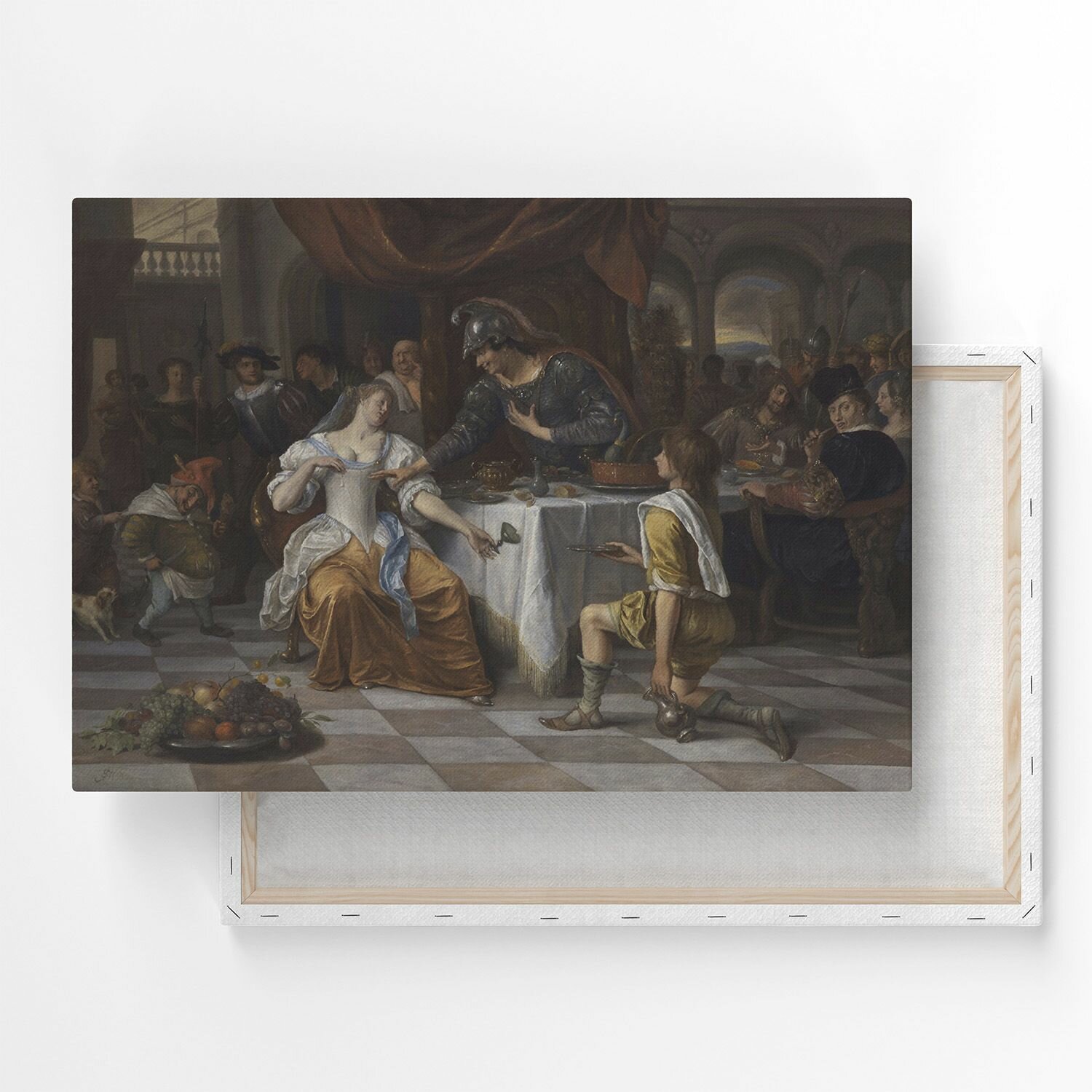 Картина на холсте, репродукция / Ян Стен - Banquet of Anthony and Cleopatra / Размер 40 x 53 см