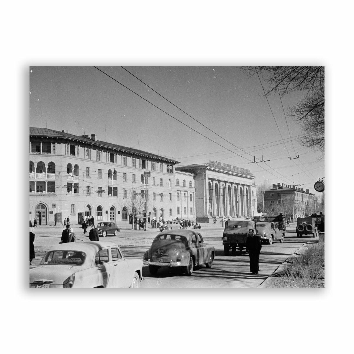 Советский постер, плакат на бумаге / Советские города / Размер 40 x 53 см