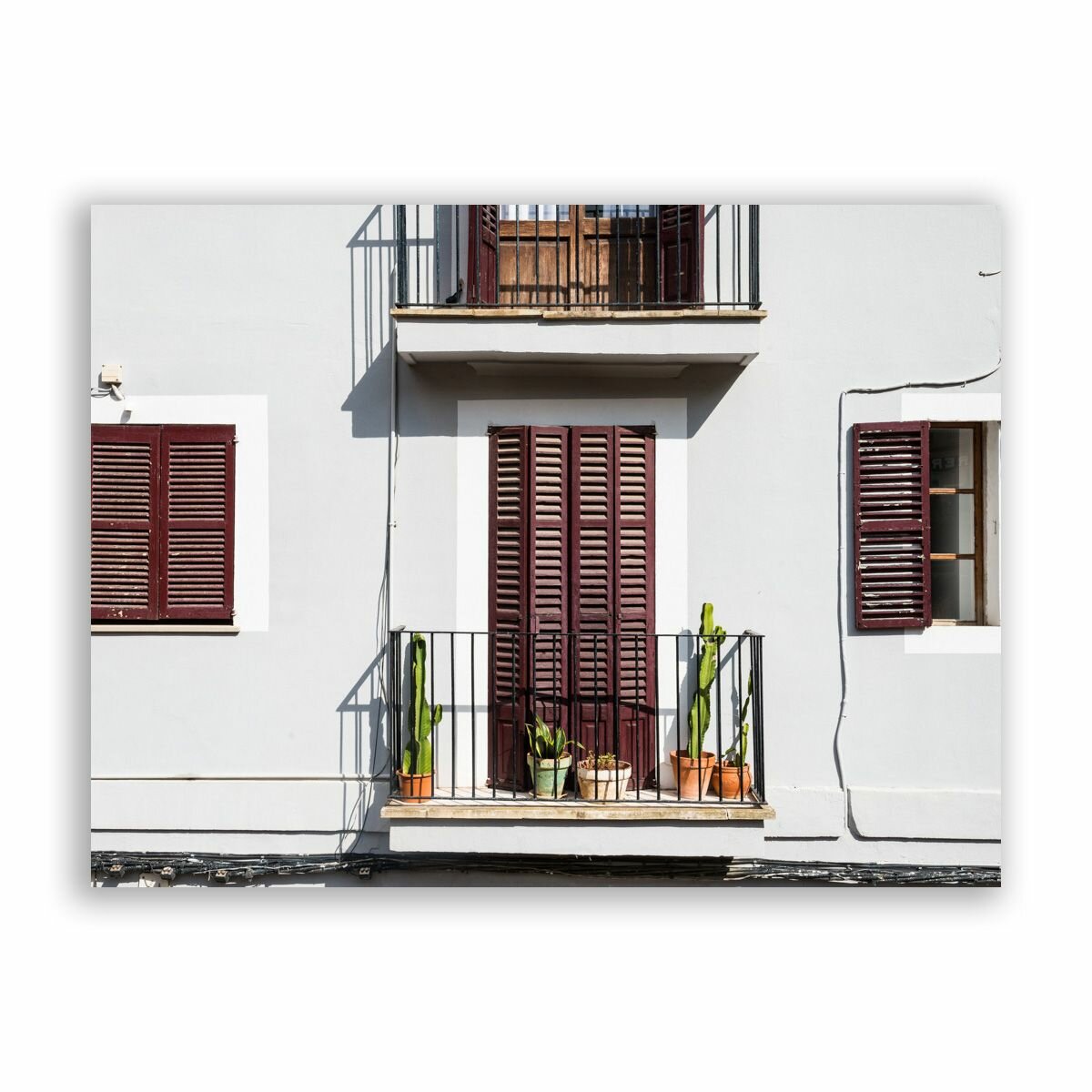 Постер, плакат на бумаге / Балкон / Размер 40 x 53 см