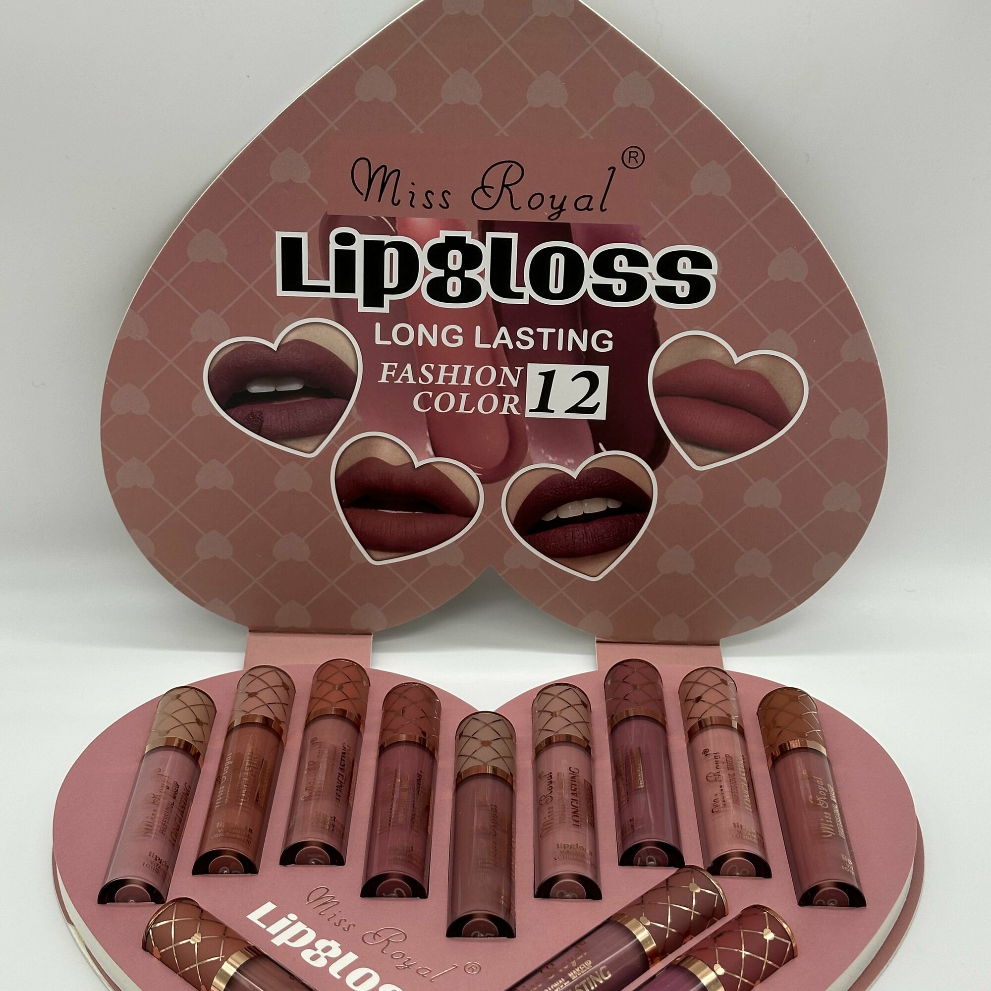Набор стойких помад 12 оттенков Miss Royal LONG LASTING