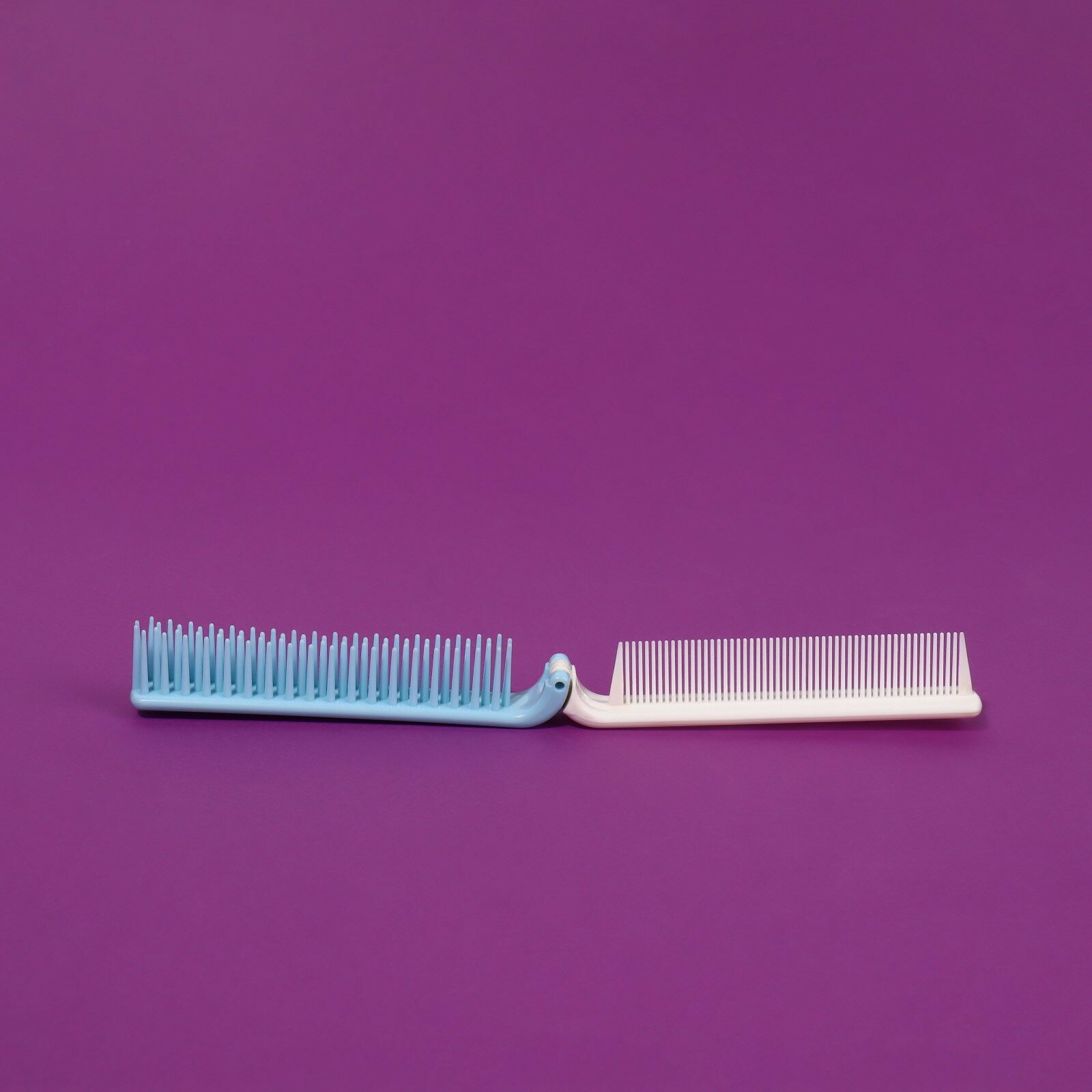 Расчёска складная, 18/9,5 × 2 см, цвет микс