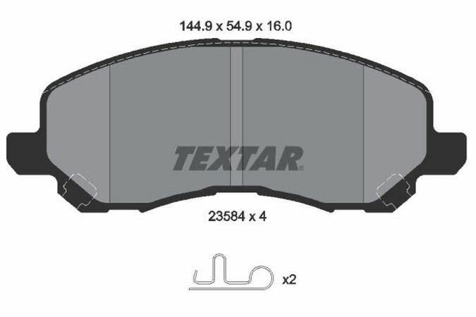 Тормозные колодки дисковые передние CHRYSLER SEBRING 2.0