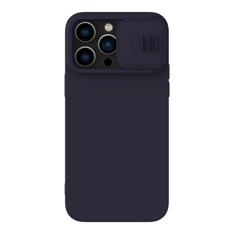 Nillkin силиконовый чехол с защитой камеры для iPhone 14 Pro, CamShield Silky Dark Purple