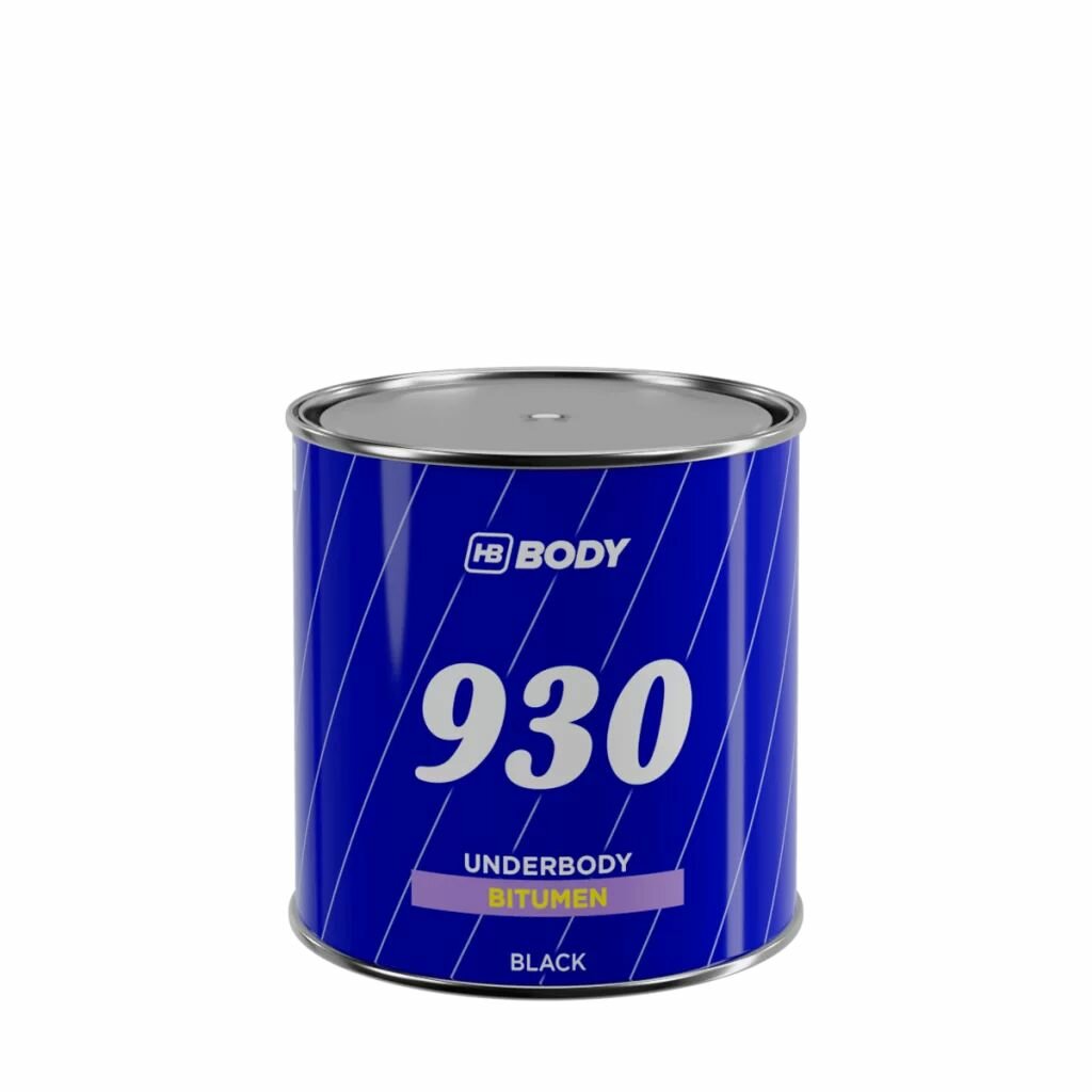 Антигравий HB BODY 930 UNDERBODY, черный, банка, 1кг