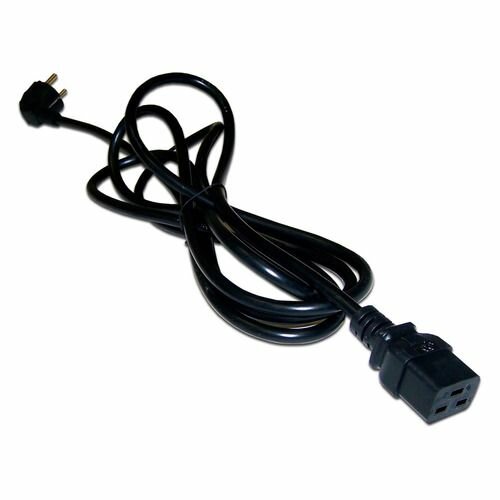 Шнур питания Lanmaster (LAN-PP19/SHA-3.0-BK) C19-Schuko проводник:2x1.5мм2 3м 220В 16А черный