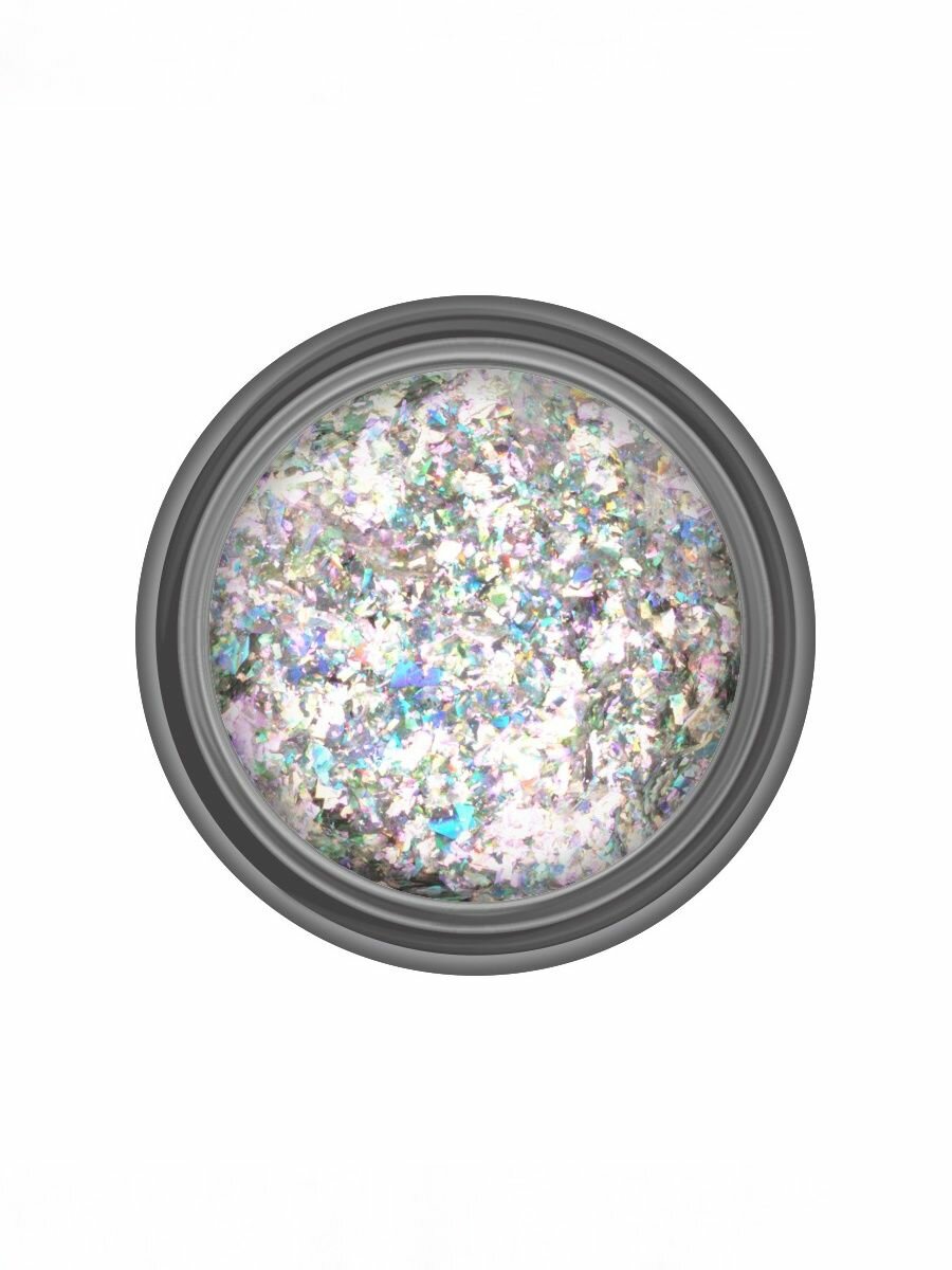 Пигмент для ногтей с голограммными хлопьями Lavsan