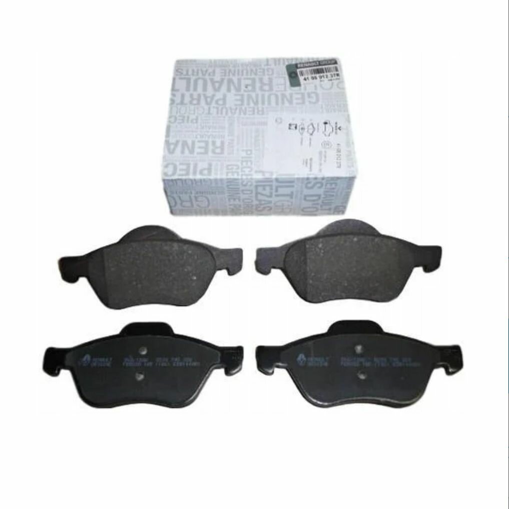 Колодки тормозные дисковые передние, комплект на а/м Renault арт. 41 06 012 37R