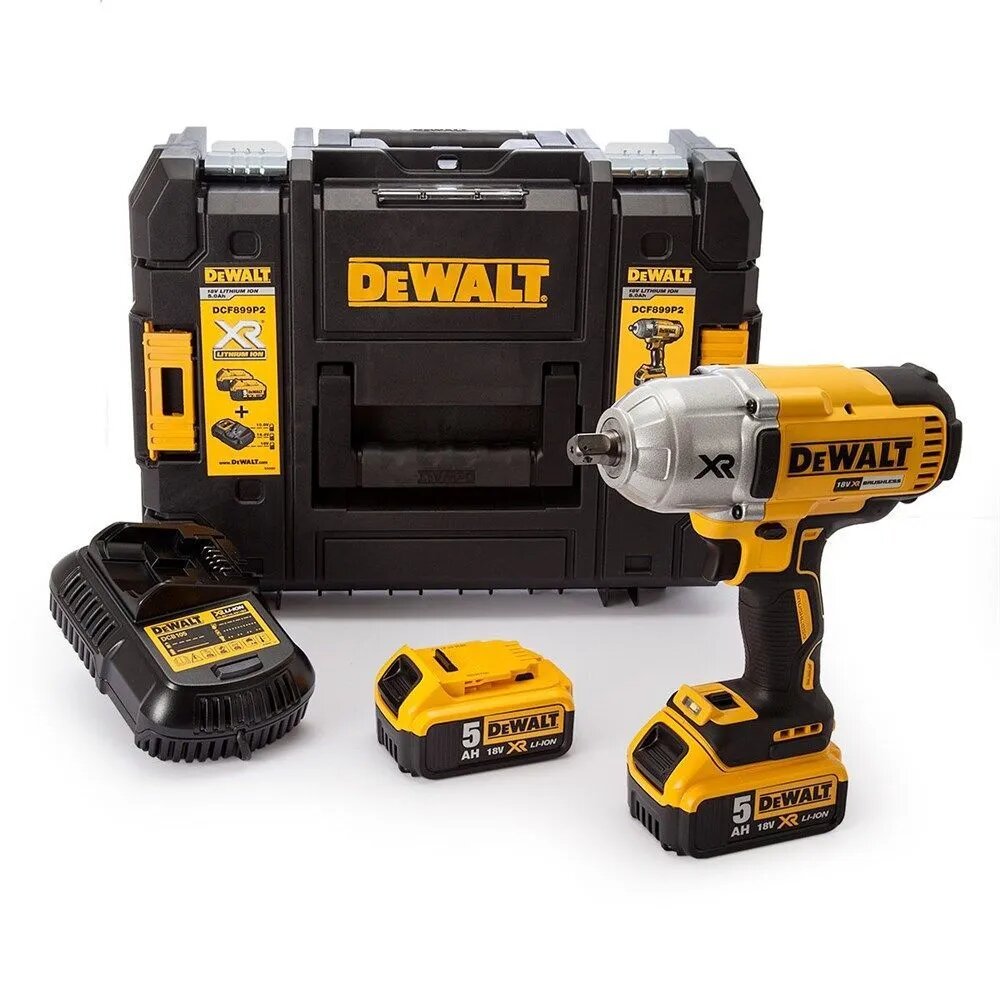 Аккумуляторный ударный гайковерт DeWALT DCF899P2, 5 А·ч