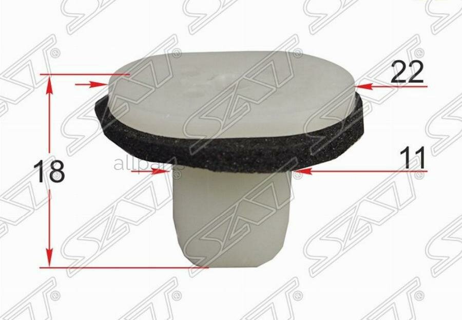 SAT ST-M12226 Клипса (под саморез MAZDA (Продажа по 10шт))