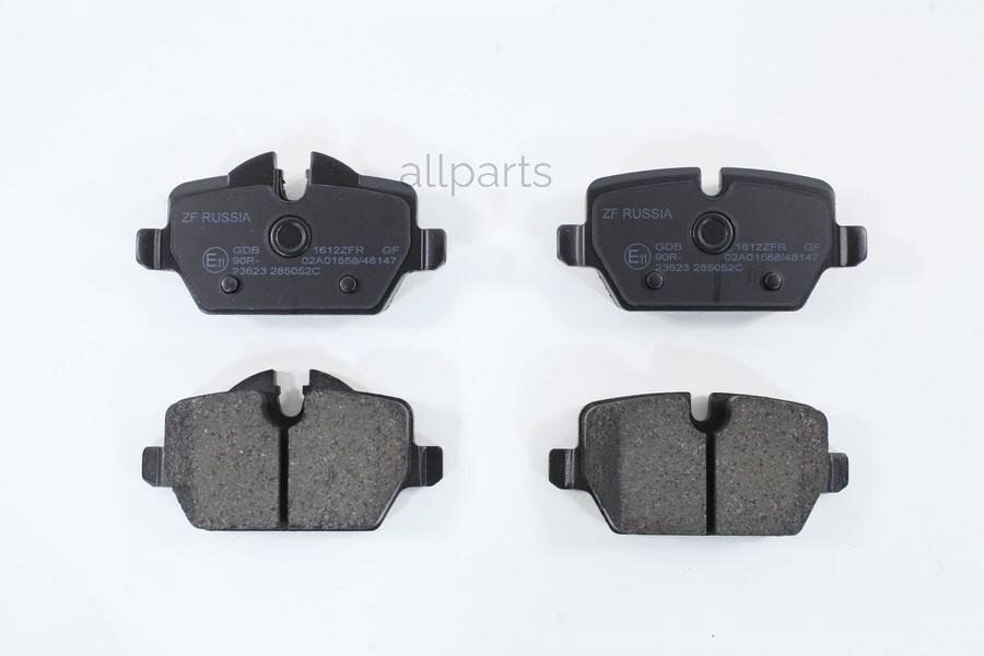 ZF RUSSIA GDB1612ZFR Колодки тормозные задние BMW 1 (E81 E87) 3 (E90) MINI -07