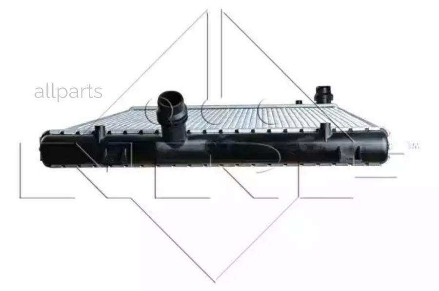 NRF 53425 Радиатор охлаждения двигателя VW Golf 1.6D 09-