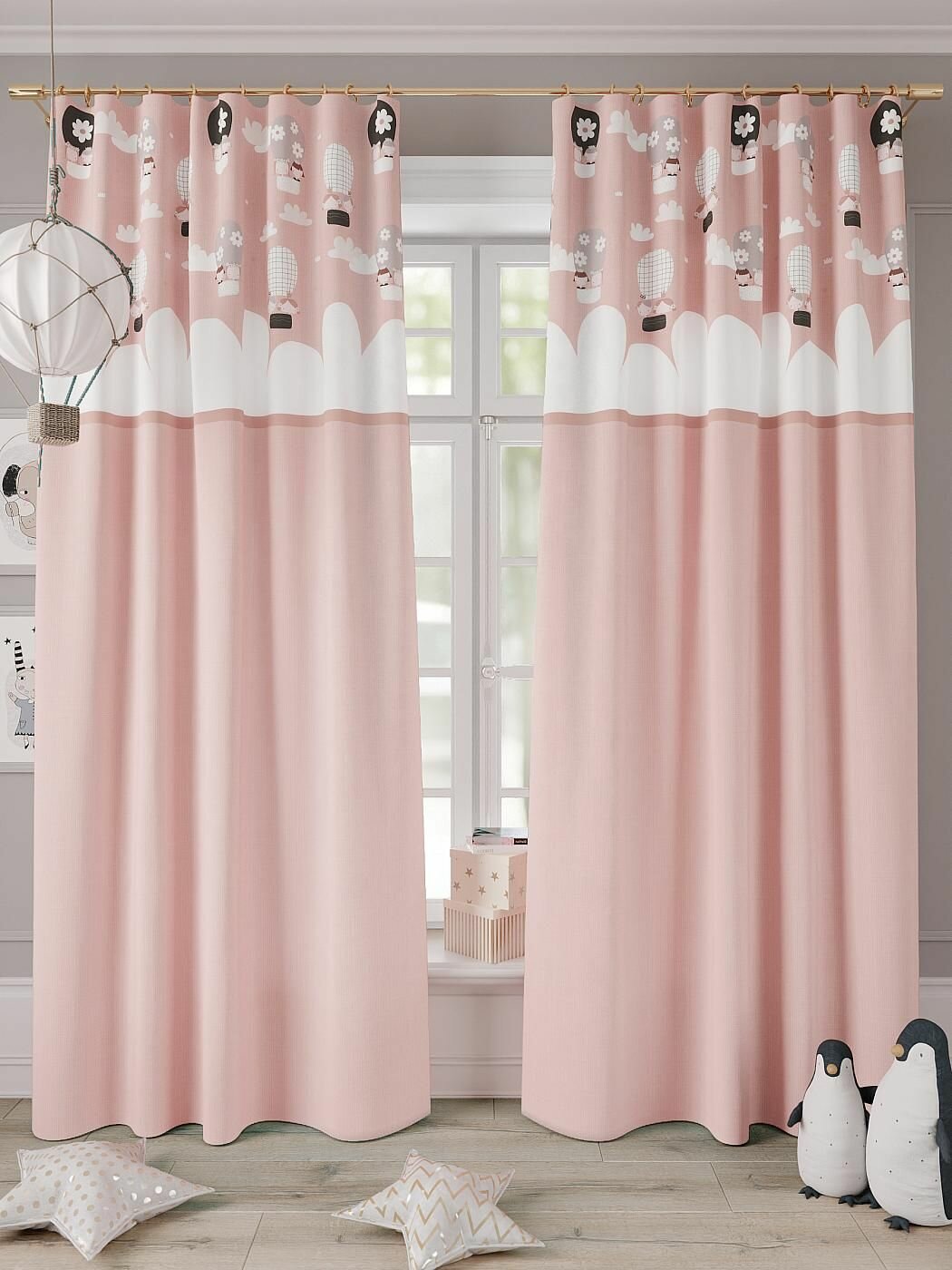 Комплект штор для детской Comfy Way / шторы в комнату 150х260 см 2 шт / Малора