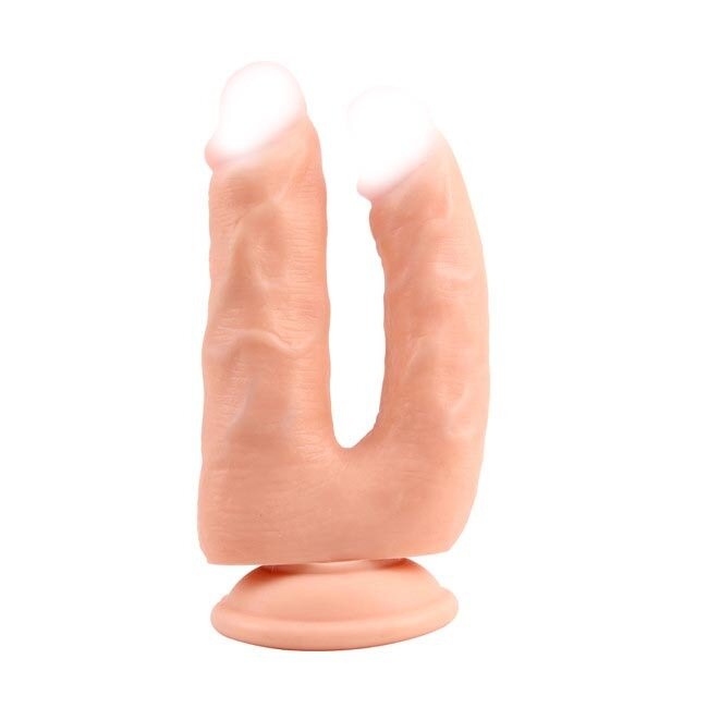 Двойной фаллоимитатор на присоске Bromeo # 03