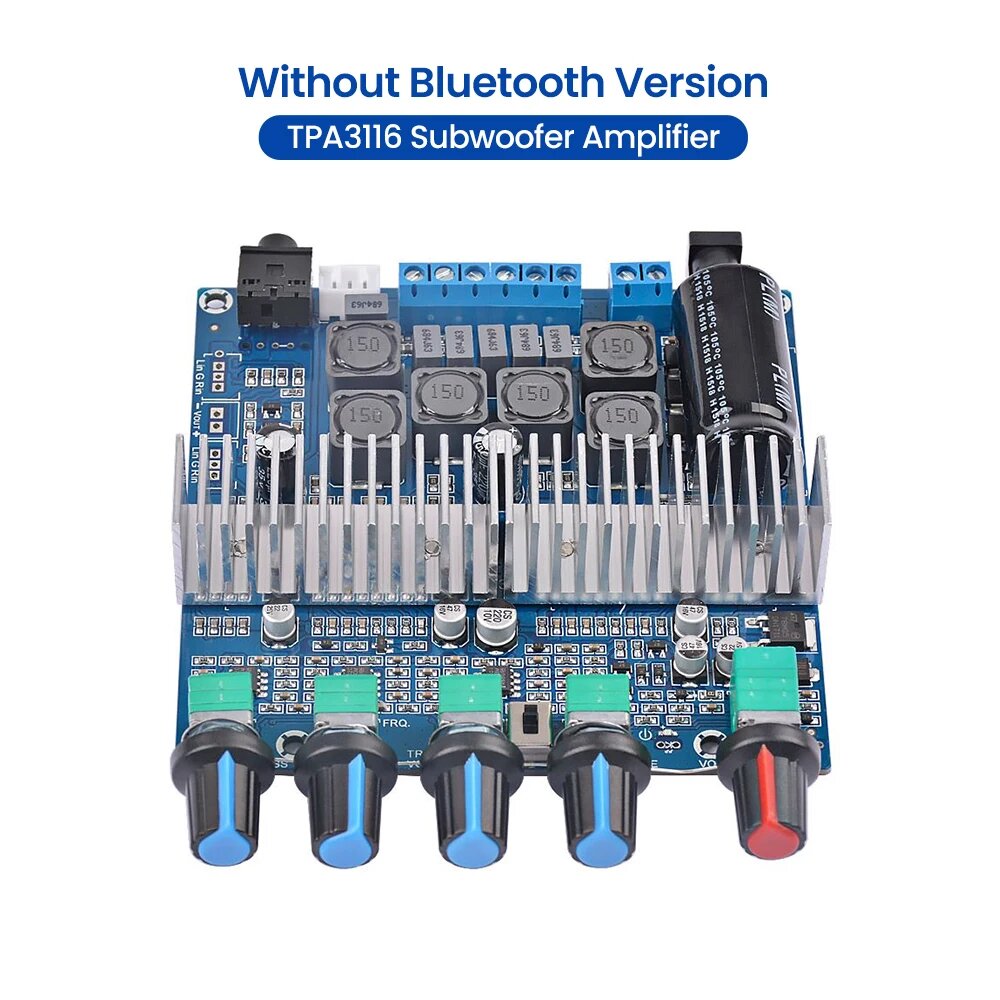 AIYIMA усилитель сабвуфера TPA3116 Bluetooth Without Bluetooth
