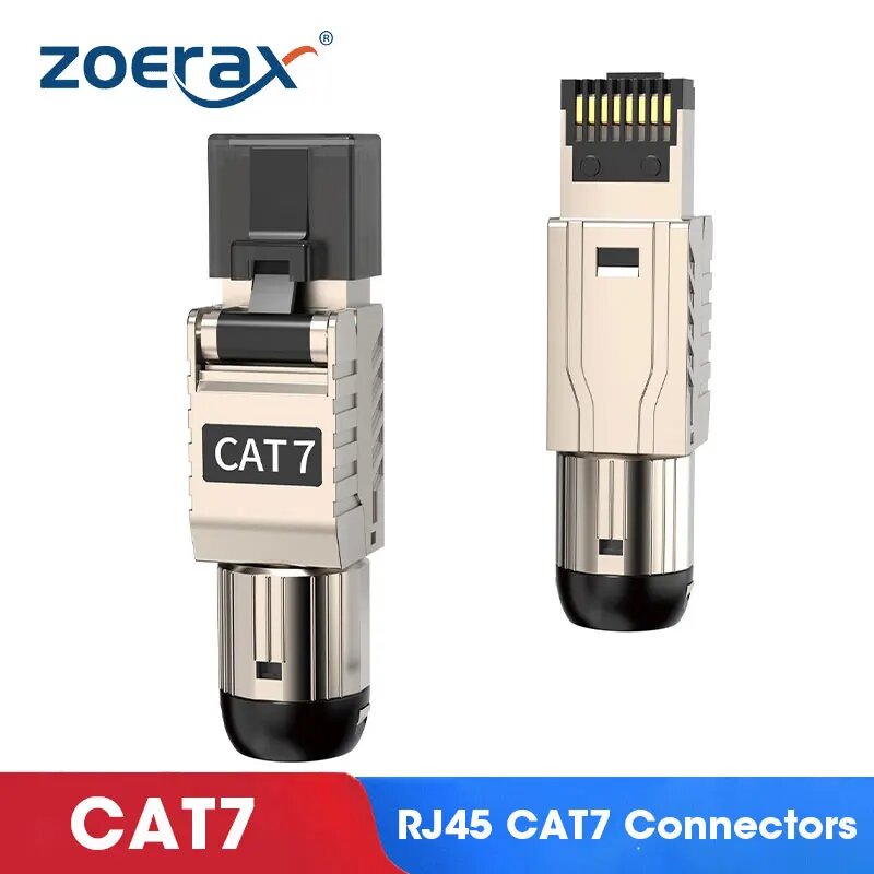 Разъемы ZoeRax RJ45 Cat8 для кабелей LAN 30PCS, CAT7 Connector