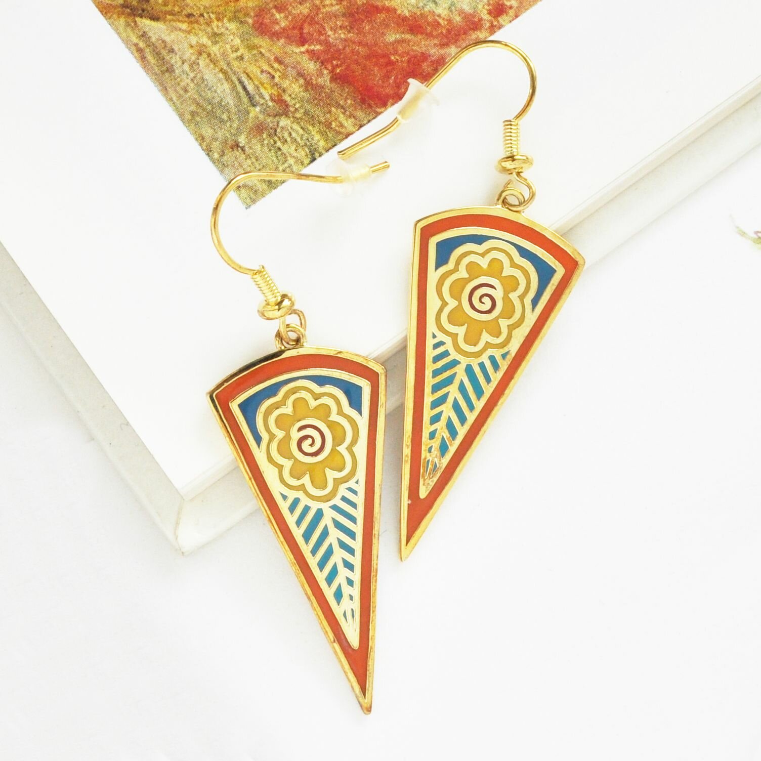 Серьги, эмаль