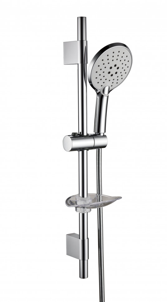 Душевой гарнитур Grecenberg GB10802, вертикальный монтаж, хром