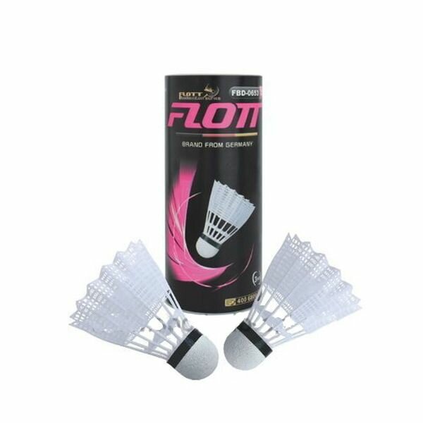 Набор воланов FLOTT FBD-0653, пластик, для бадминтона, 3 шт.