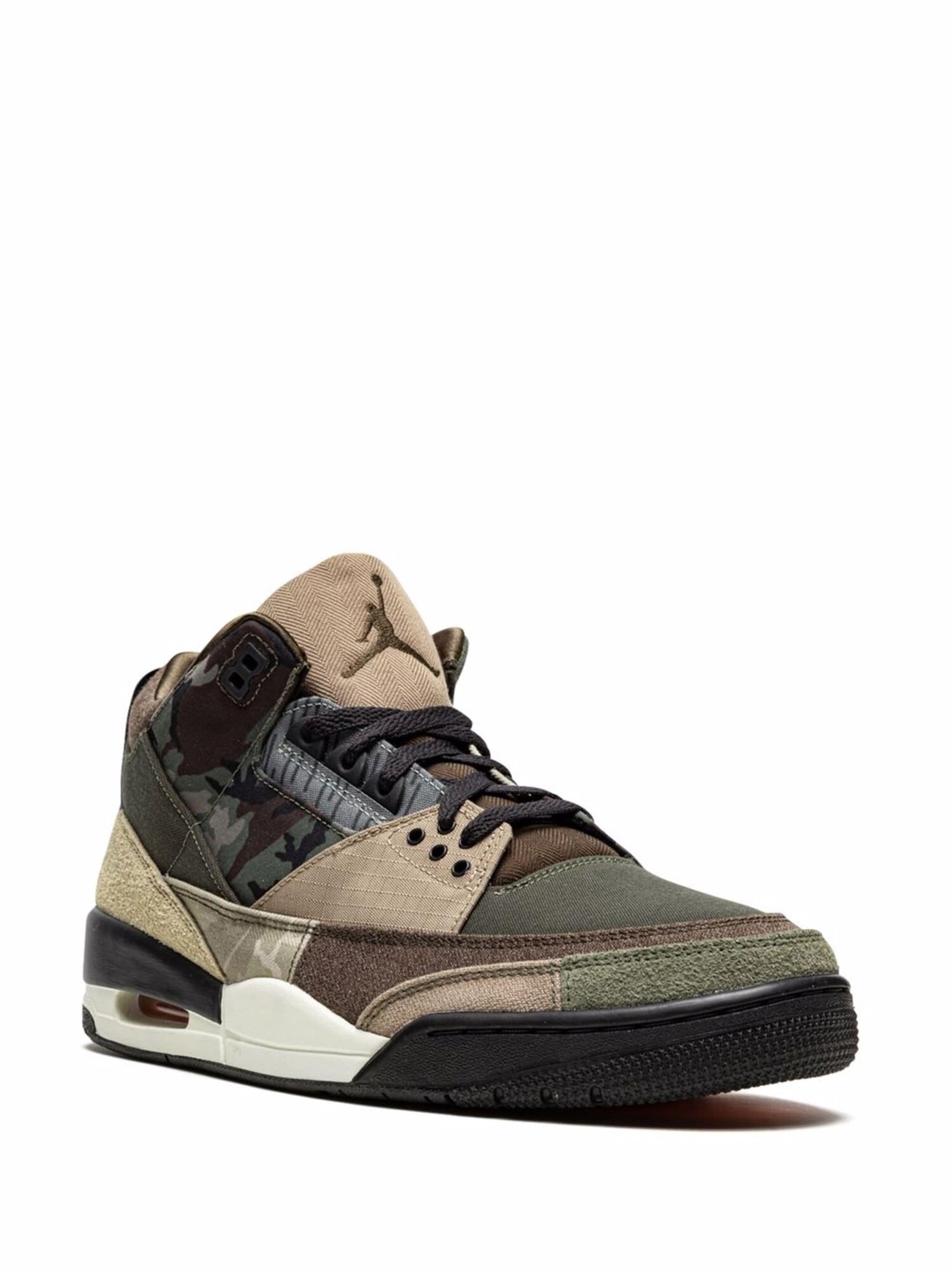 Кроссовки Jordan Air Jordan 3 Patchwork, размер 10 US, коричневый — фото 1