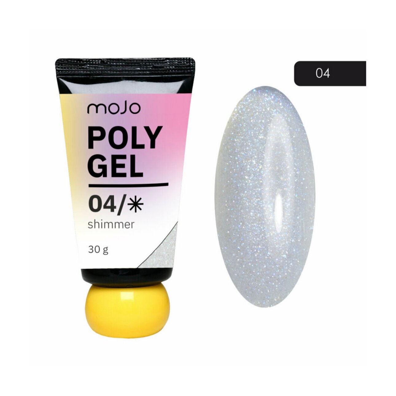 Mojo polygel гель для моделирования ногтей №04 30гр