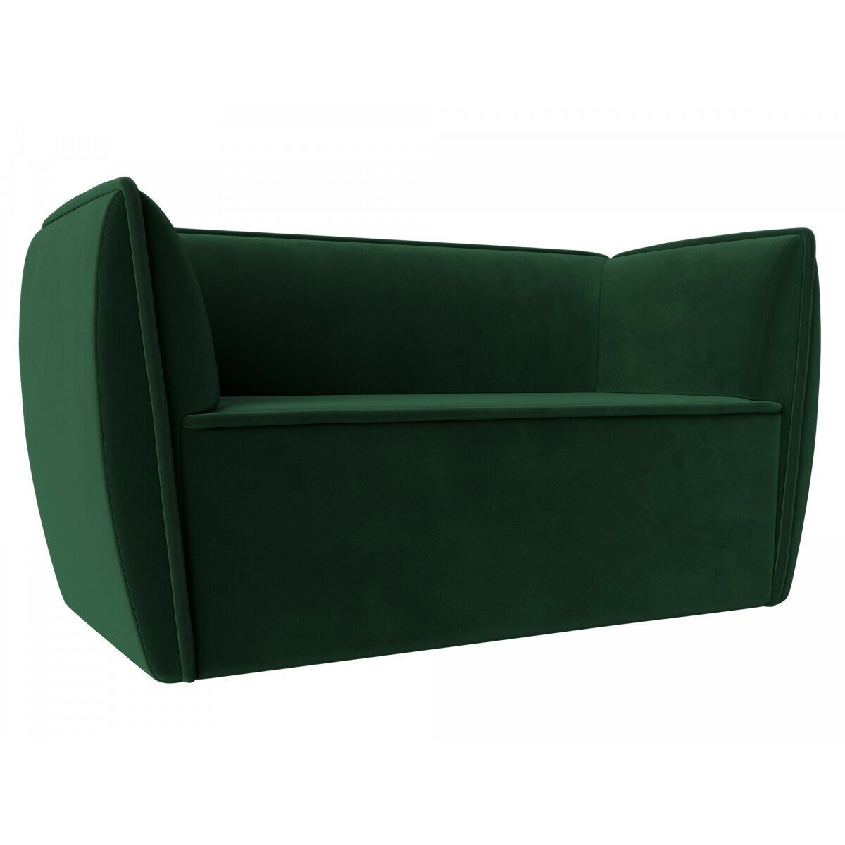 Прямой диван Бергамо 2-х местный, Велюр, Модель 112035