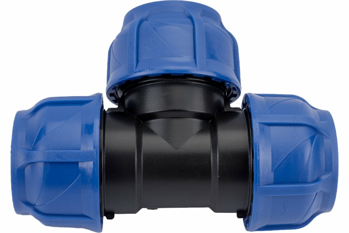 VALFEX компрессионный тройник ПНД 50-50-50 для поливочных и водопроводных сетей