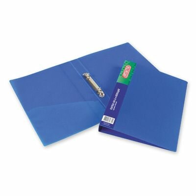 Папка на 2-х кольцах Attache F502/07, А4, 17/32мм, пластик, синяя 34464