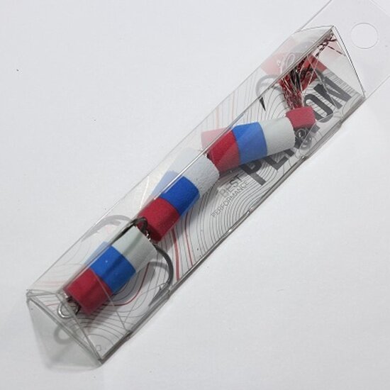 Приманка джиговая Lucky John LJ PENNON 130 крас. син. бел. в блистере