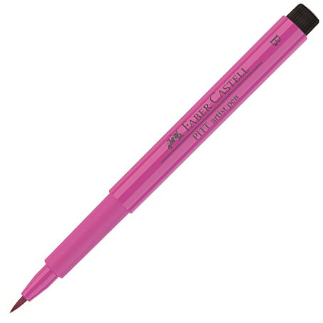 Faber-Castell Ручка капиллярная Рitt Pen brush, пурпурно-розовый sela25
