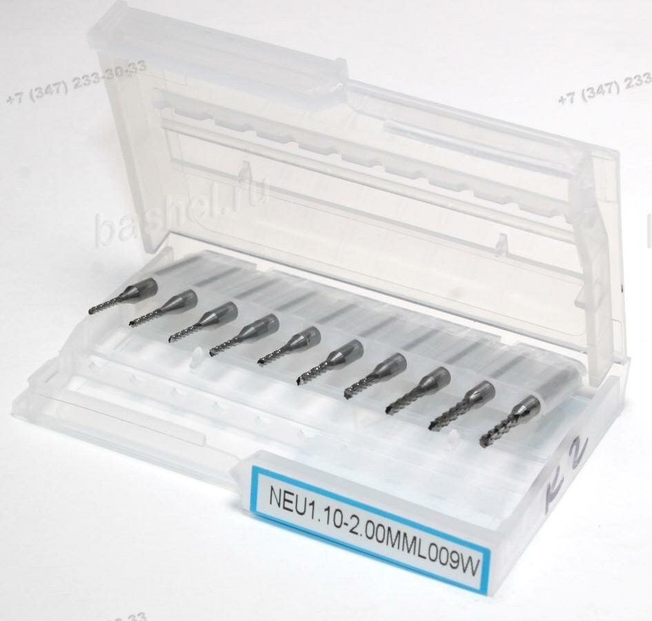 Фреза концевая набор ф 1.1 - 2.0 "кукуруза"