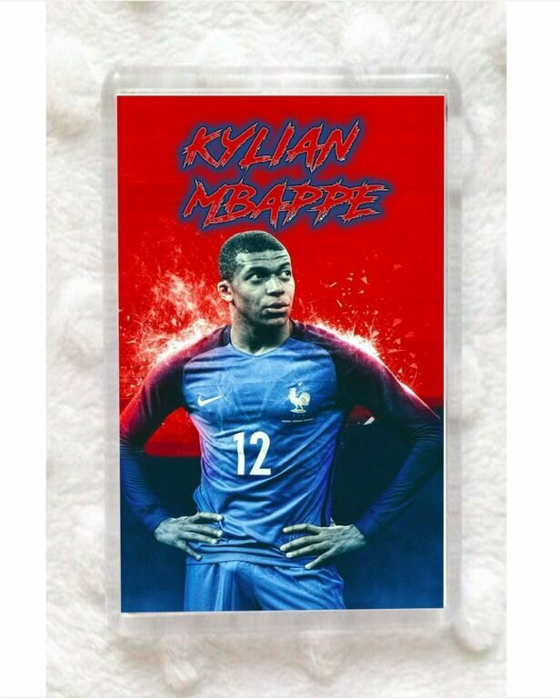 Магнит акриловый Kylian Mbappe Lottin, Килиан Мбаппе Лоттен №9