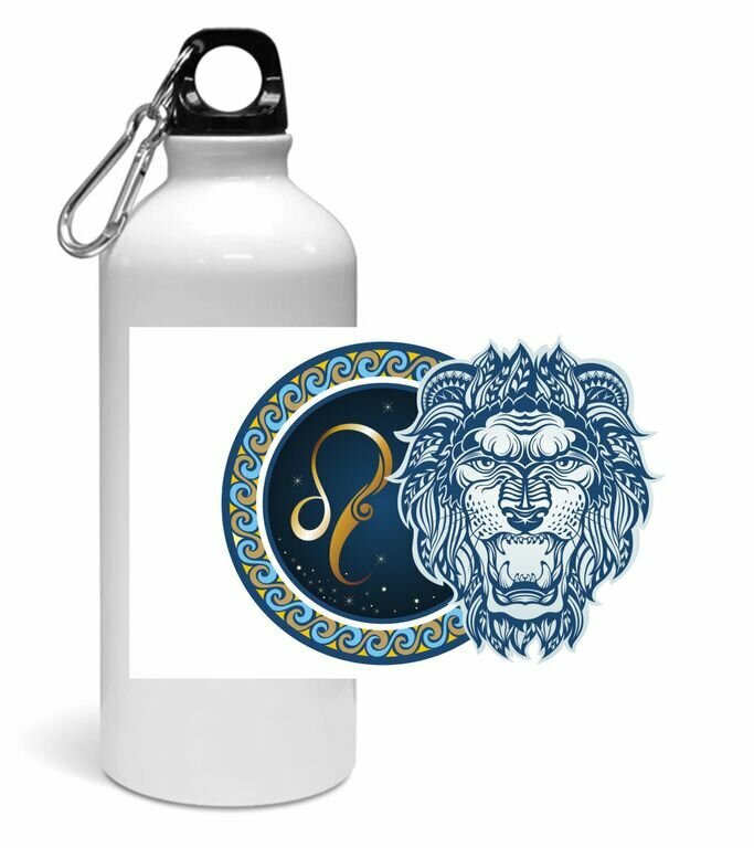 Спортивная бутылка со знаком зодиака Лев №8