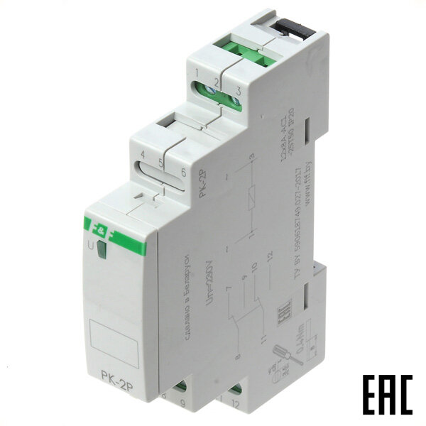 Реле PK-2P промежуточное 230В 2х8А 2 переключатель контакта