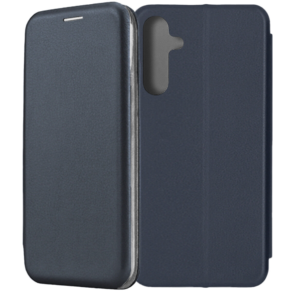 Чехол-книжка для Samsung Galaxy A25 5G A256 темно-синий / подставка, отделение для карт