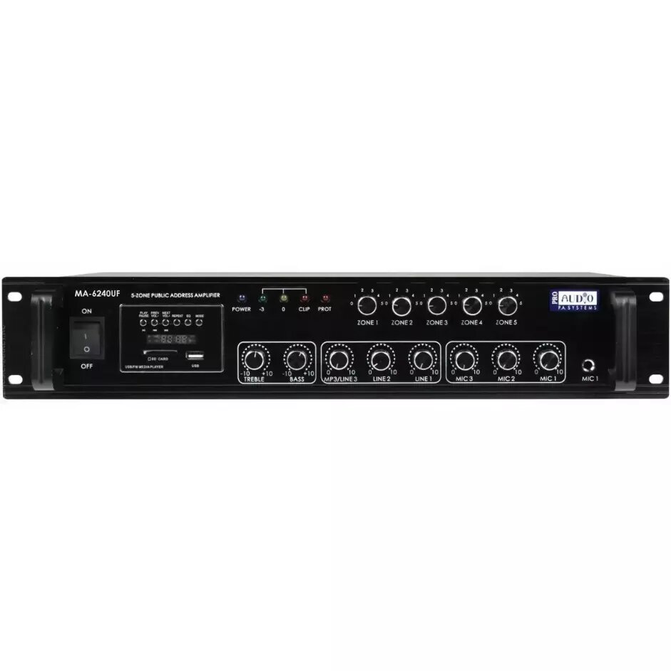 Микшер-усилитель трансляционный ProAudio MA-6240UB