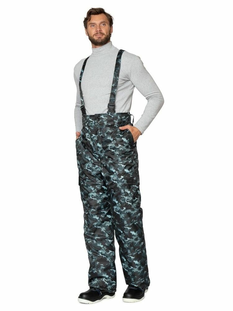 Брюки охранника утепленные альфа цвет КМФ серый город/ Брюки утепленные рабочие камуфляжные