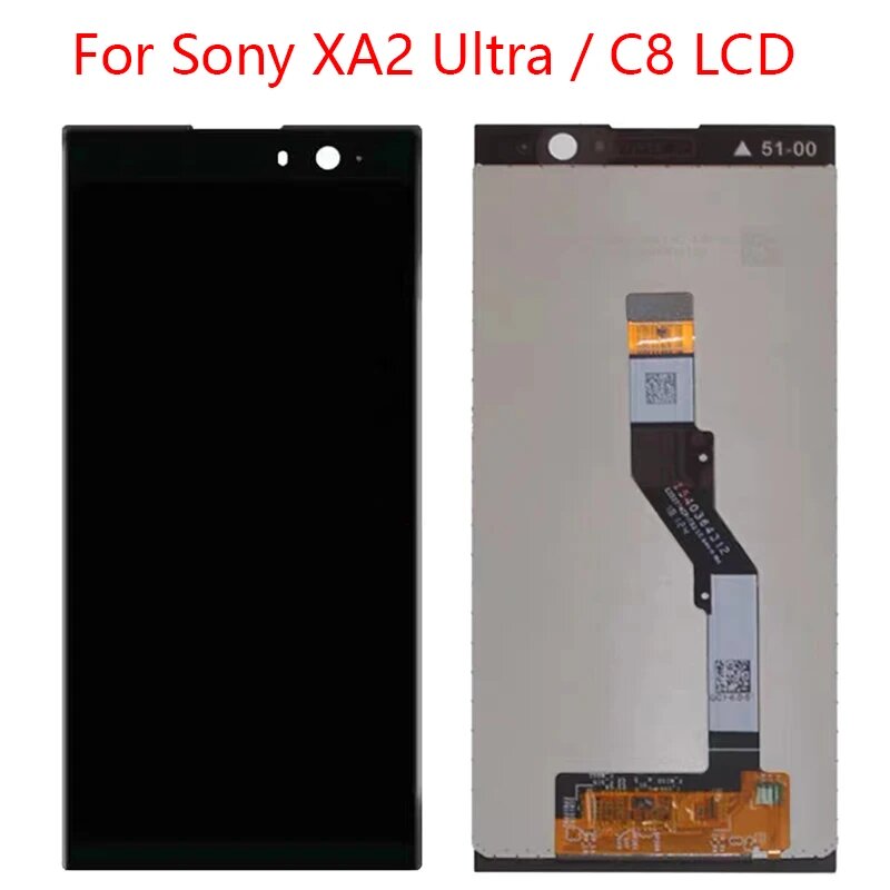 Сенсорный ЖК-экран в сборе для Sony Xperia XA2 Ultra, ЖК-дисплей для Sony XA2 Ultra Gold with frame