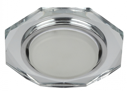 Светильник встраиваемый светодиодный точечный ЭРА DK81 SL Gx53 зеркальный IP20, размер 135х38мм хром, Б0019579 / потолочное освещение