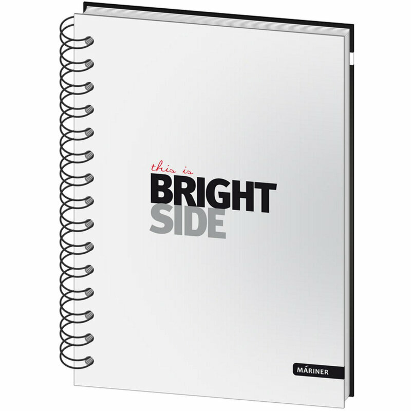 Бизнес-тетрадь All Right А5,120л, 148х205, 1 разд, BRIGHT, белая, 0015, 1608815