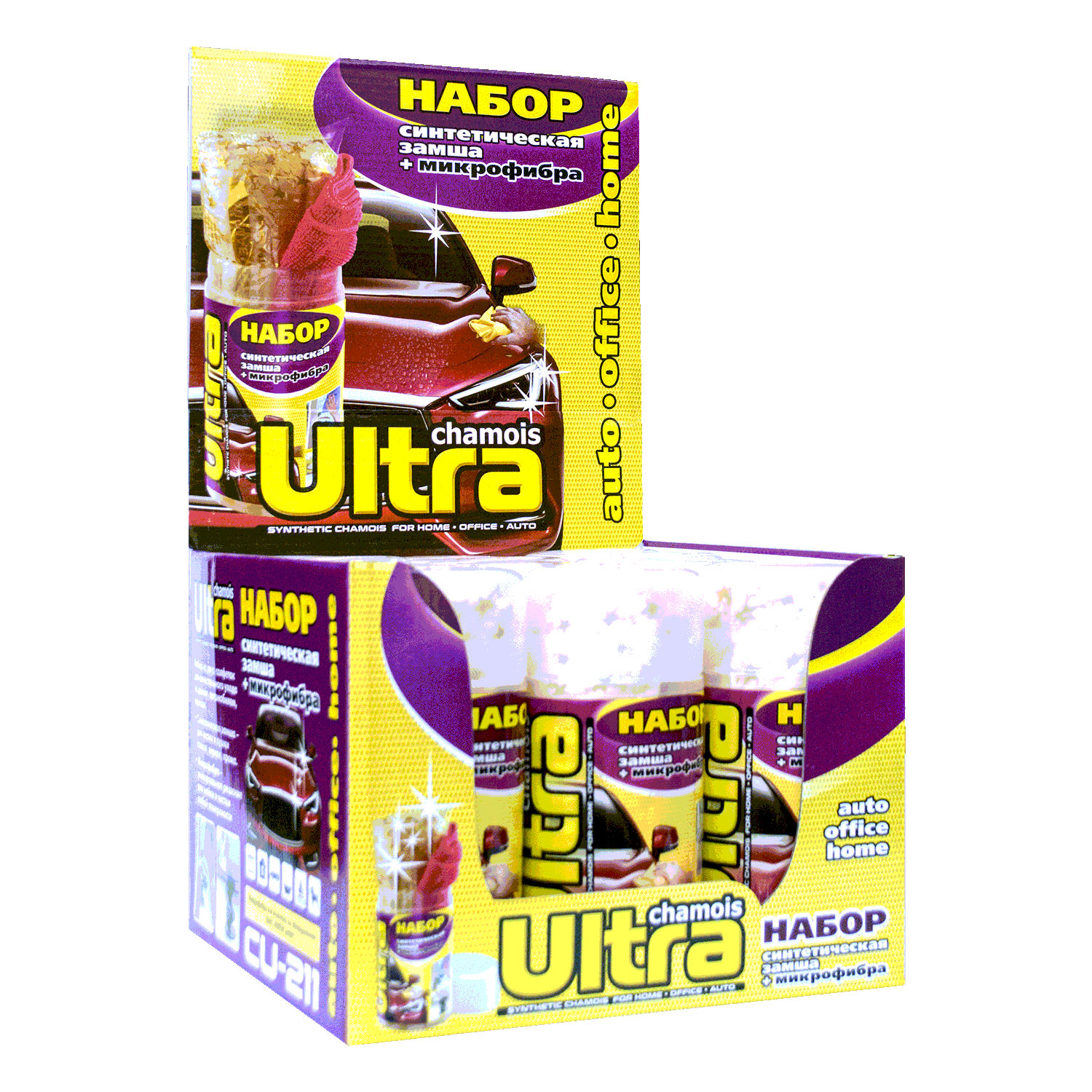 Салфетка влагособир. CityUP CU-211 замша + микрофибра