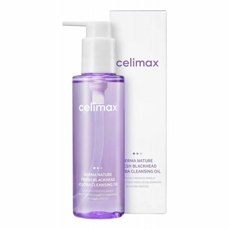 Масло для лица гидрофильное Сelimax, от черных точек, с маслом жожоба, Derma Nature Fresh Blackhead Jojoba, 150 мл
