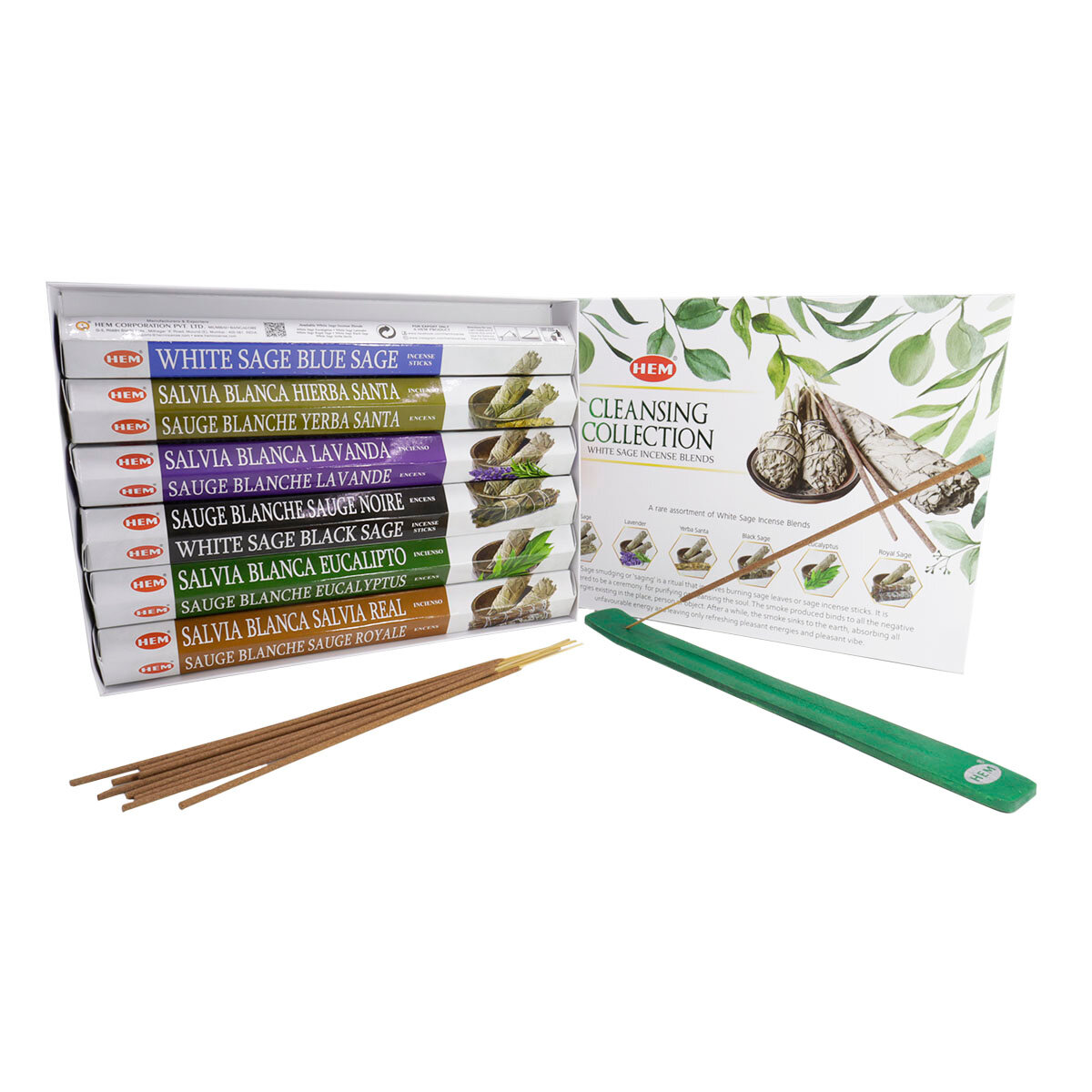 Подарочный набор CLEANSING COLLECTION Incense, Hem (очищающая коллекция Набор из шести видов благовоний по 20 палочек, Хем), 1 уп.