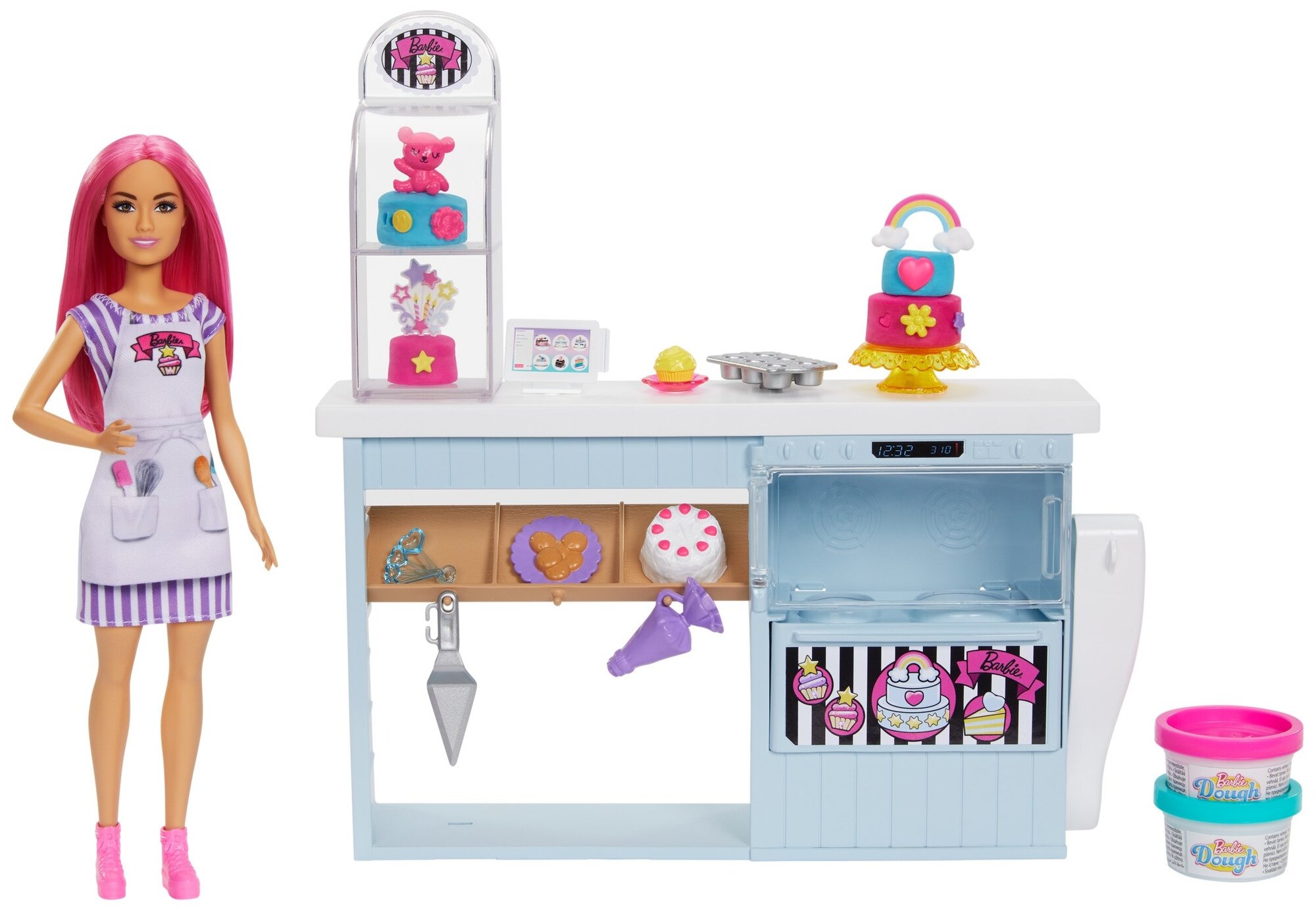 Набор игровой Barbie Кондитерская с куклой и аксессуарами HGB73