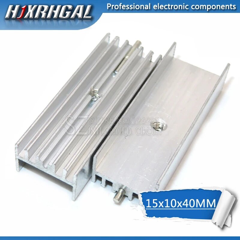 Алюминиевый радиатор 15x10x40 мм для TO220